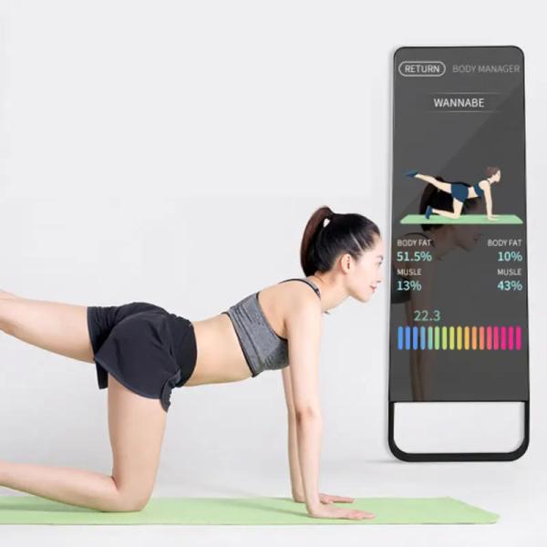 Quality 21.5 Inch Interactive Smart Fitness Mirror For Gymnasium Exercise for sale
