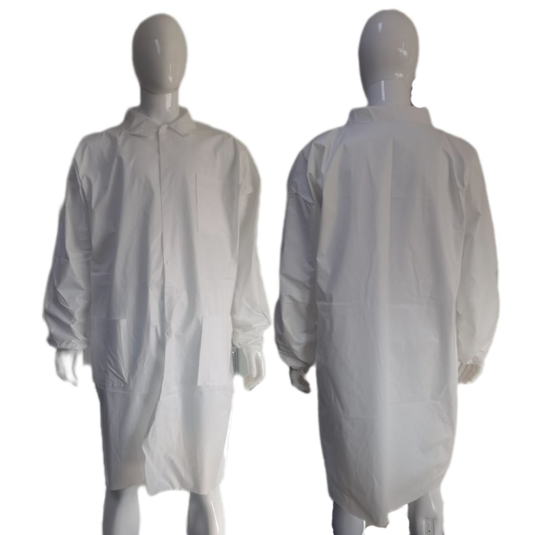 Unisex Disposable Waterproof Workwear Uniform Microporous OEM Lab Coat