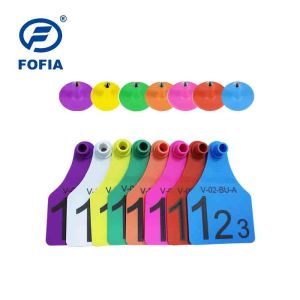 Quality TPU Material Animal Ear Tag with Customizable Colors and 5 Years Guarantee for for sale