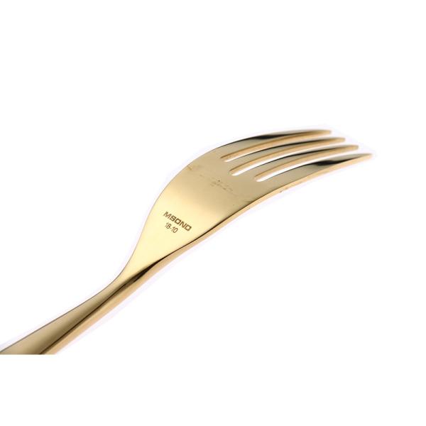 Quality Dishwasher Safe LFGB 304 Gold Stainless Steel Silverware Forks for sale