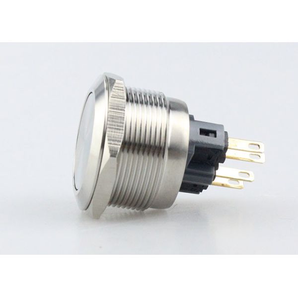 Quality 25mm Panel Mount Push Button Switch , Stainless Steel Push Button Switch for sale