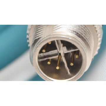 Quality 100 / 200mm Length M12 Cable Assembly With X Coding Circular Connector for sale