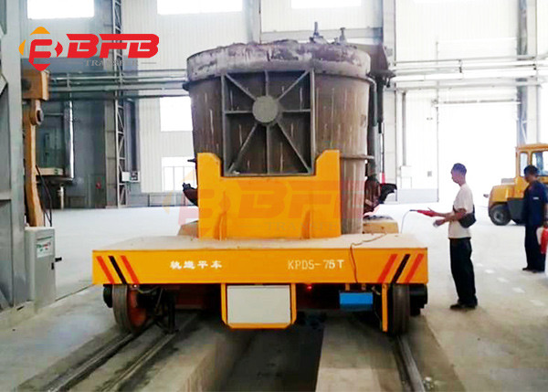 Quality High Temperature Proof Ladle Transfer Trolley Molten Steel Transport for sale