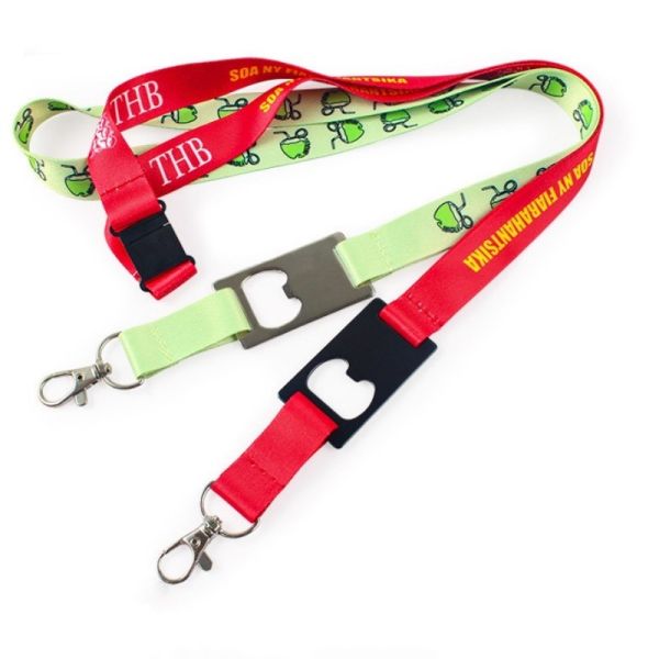 Quality Customized Heated Transfer Keychain Neck Strap Polyester Lanyards for Keys Many for sale