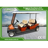 Quality EXCAR Club Car Electric Golf Buggy cart Brown Red For 4 And 2 Passenger for sale