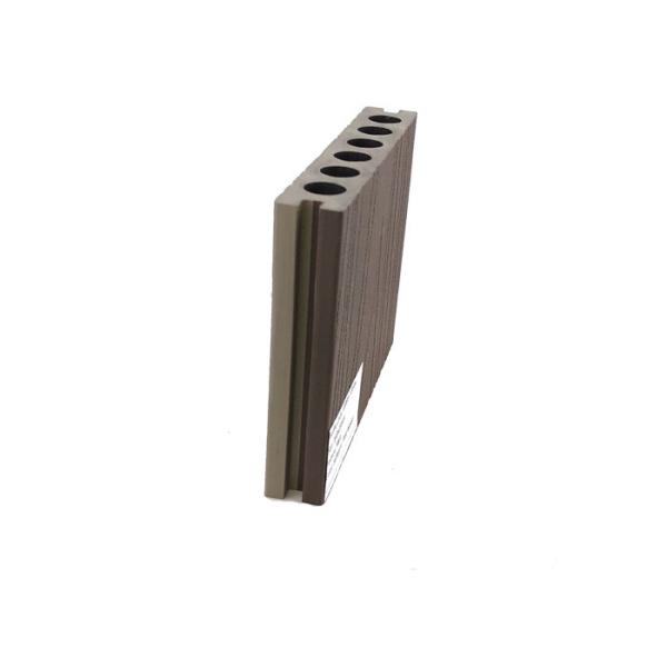 Quality Extruded Hollow Co Extrusion WPC Decking 150X25mm Wood Grain for sale