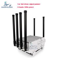 Quality 300w 6 Channels Car Anti Drone Signal Jammer UAV FPV Drone Jamming Blocking Defence Vehicle Mounted for Car for sale
