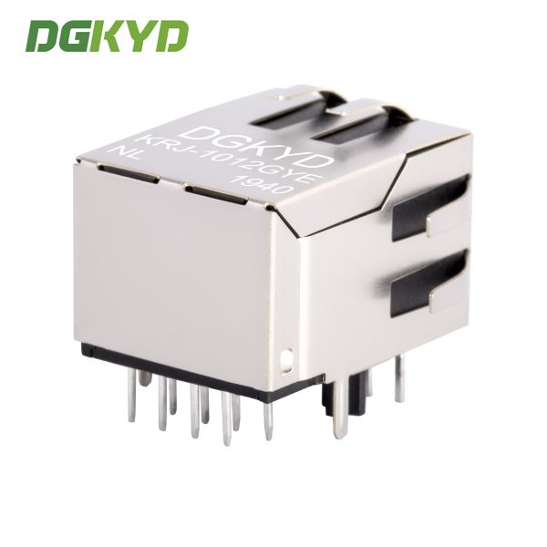 Quality PCB Network RJ45 Modular Jack With Filter , LED Tab Down Side Entry Ethernet for sale
