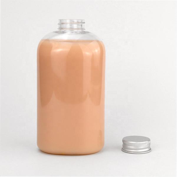 Quality Screen Printing Plastic Beverage Bottles ODM Natural Unique PET Round Bottle for sale