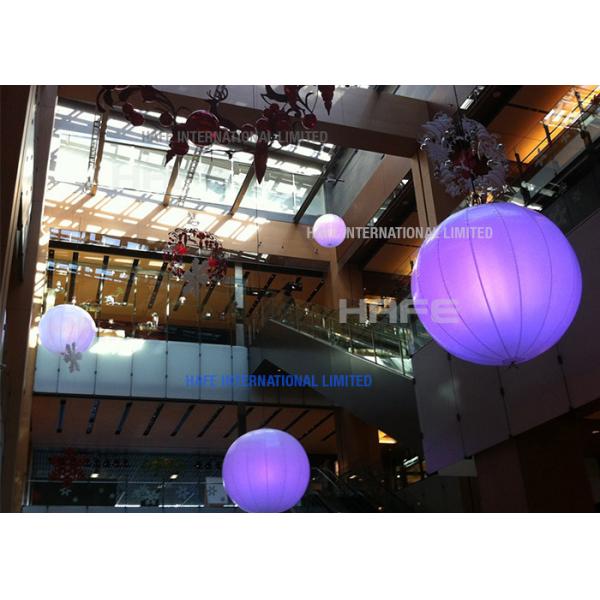 Quality LED DMX512 Illumination Inflatable Lighting Moon Balloon Hanging Use for sale