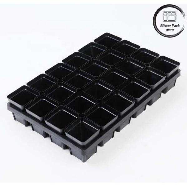 Quality Durable Plastic Planter Tray 24 Hole Succulent Nursery Pot Cultivation Tray for for sale
