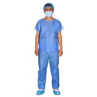 Quality Short Sleeve Non Woven Disposable Scrub Suit for sale