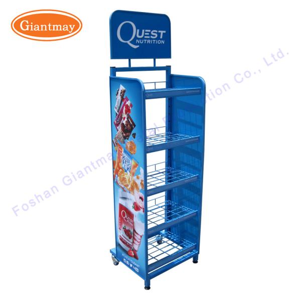 Quality Potato Chip Wire Racks Snack Display Wire Baskets Stand for sale
