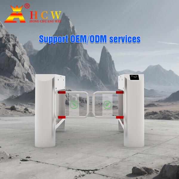 Quality HCW Low Noise Stainless Steel Turnstiles Swing Gate IP68 With Shock Absorber for sale