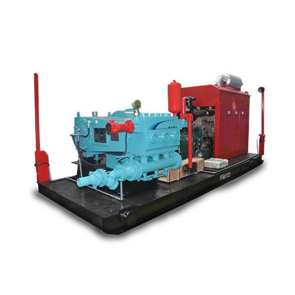 Quality HTB500, Flow28-105m³/H, Pressure8-40MPa,  Mud Pump  With  500HP Electric Motor Driven for sale