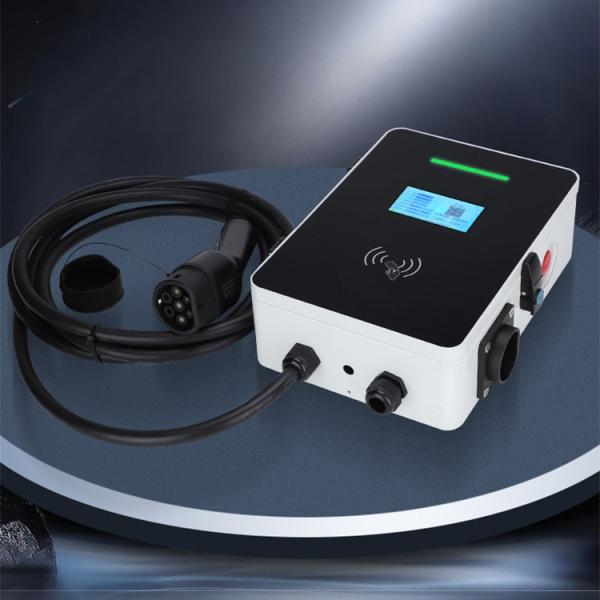 Quality Commercial Double Guns Swiping Card Wall Mounted EV Charger 22kw for sale
