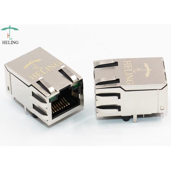 Quality Side Entry PCB Mount 1000Base T RJ45 , 1000M RJ45 Female 8P8C Modular Jack for sale