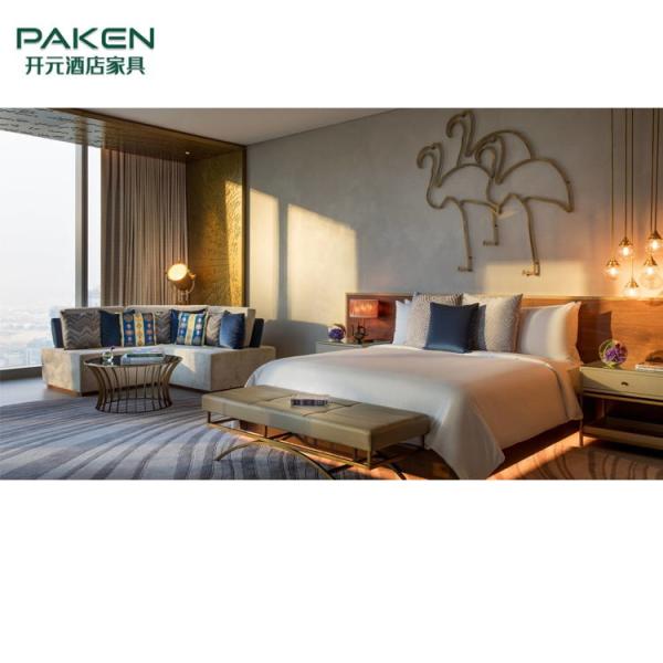 Quality Natural Texture E1 Grade Plywood Luxury Hotel Bedroom Furniture for sale