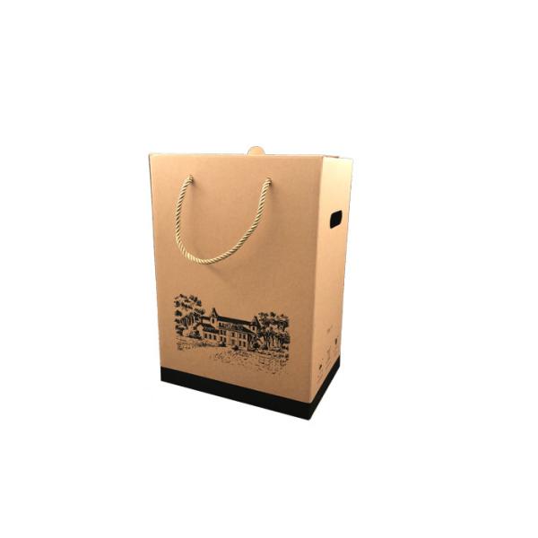 Quality Luxury Recyclable Double Bottle Wine Box Environmental Protection OEM Service for sale