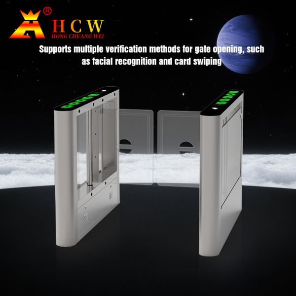 Quality HCW CE Face Recognition Turnstile Entrance Gates IP54 Waterproof Bidirectional for sale