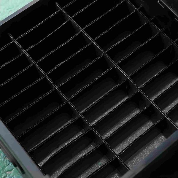 Quality Black Corrugated Plastic Crates Flame Retardant Custom Color Divider Moving Box for sale