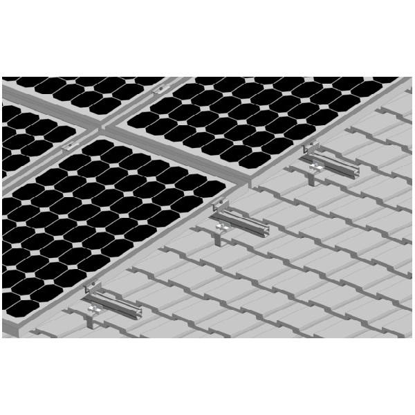 Quality Flexibility Rooftop Hooks Solar Power System Solar Panel Racking Structure for sale