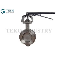Quality Stainless Steel Body High Performance Butterfly Valves Wafer End Bidirectional for sale