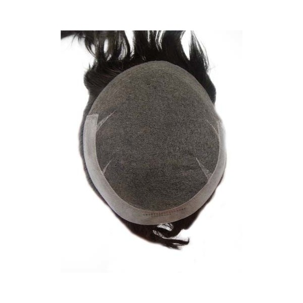 Quality Length Custom Hair System Lace Base Custom Hair Toupee Black for sale