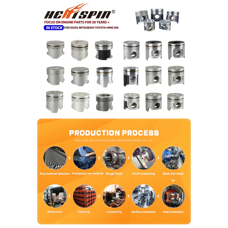1KD Engine Piston quality inspection