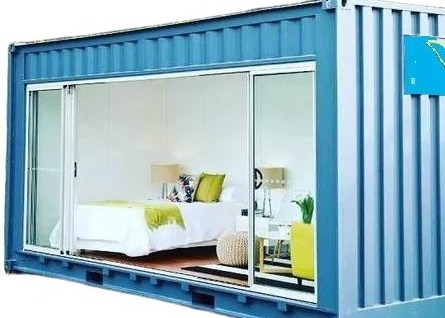 Quality Panoramic Window 20GP Prefab Shipping Container House for sale