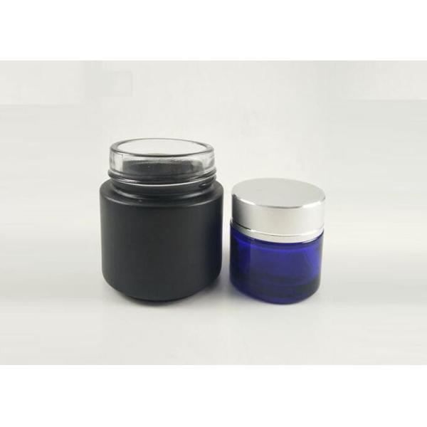 Quality Skin Care Glass Cosmetic Cream Jar , Empty Glass Cream Containers for sale