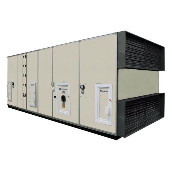 Quality 50 mm PU Insulation Double Skin Modular Fresh Air Handling Unit With Heat for sale