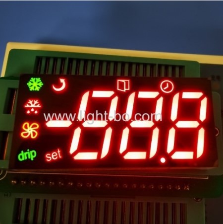Quality Customized Multicolour Triple Digit 7 Segment LED Display Module For Refrigerato for sale