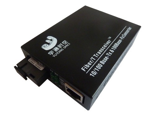 Quality 100 Base RJ45 Single Fiber Transceiver AC220V 100m WDM Media Converter for sale