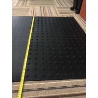 Quality Tactile Paving Rubber Flooring Mat 60x100cm Shock Absorbent Gym Mat for sale