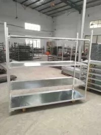 Quality Display Antique Flower Cart Danish Transport Trolley 1350x565x1900 mm for sale