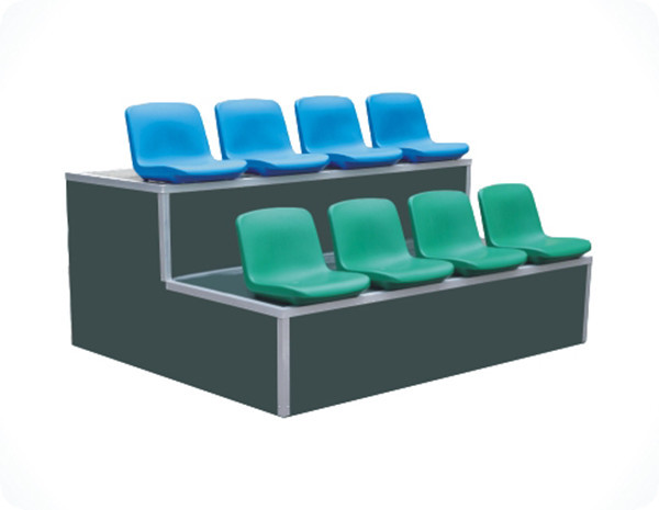 Quality Blow Molded Hollow Football Stadium Bleacher Seats / HDPE Plastic Bleachers for sale