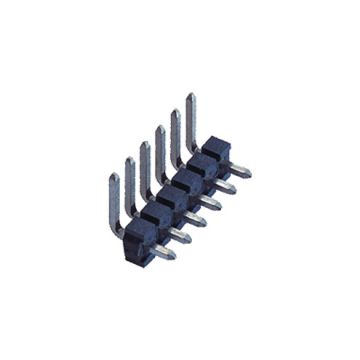Quality Right Angle SMT Pin Header Connectors 1.27mm pitch Single Row for sale