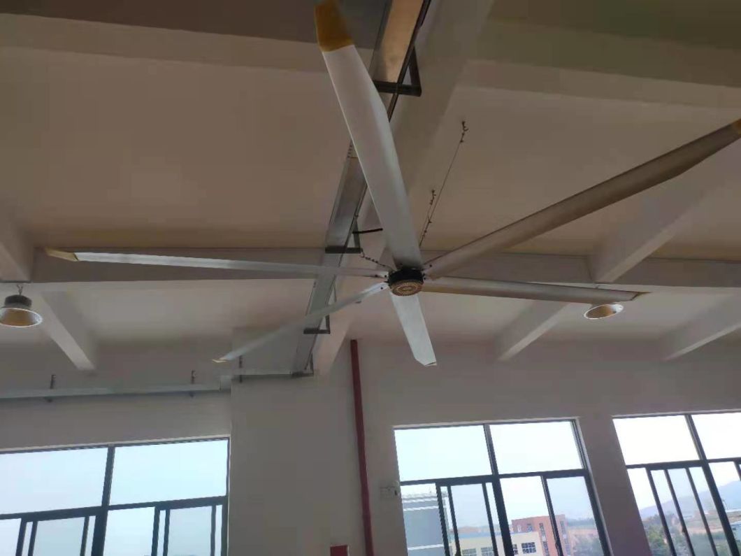 1.5kw Cooling Air Cooler Hvls Industrial Ceiling Fan with Permanent Magnet Electric Motor for Factory Public Place