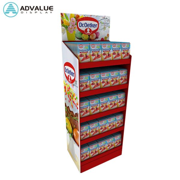 Quality Customizable Cardboard Shelf Display Racks For Retail / Promotion for sale