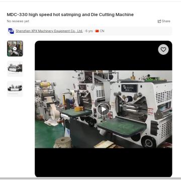 Flatbed Hot Stamping Sticker Label Die Cutting Machine 20KW Power