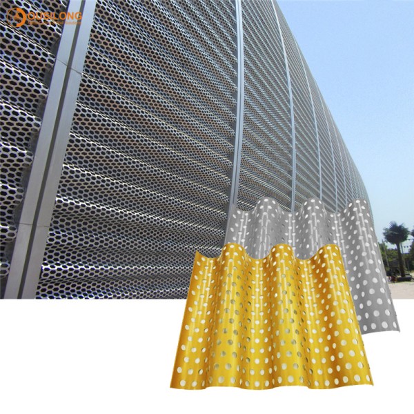 Quality Weather Resistance Corrugated Aluminum Wall Panels / Architectural Metal Tiles for sale