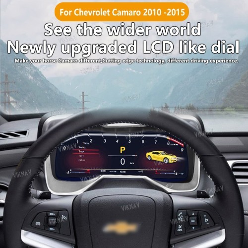 Quality VIKNAV CockPit LCD Speedometer Car Instrument Cluster For Chevrolet Camaro 2010 for sale
