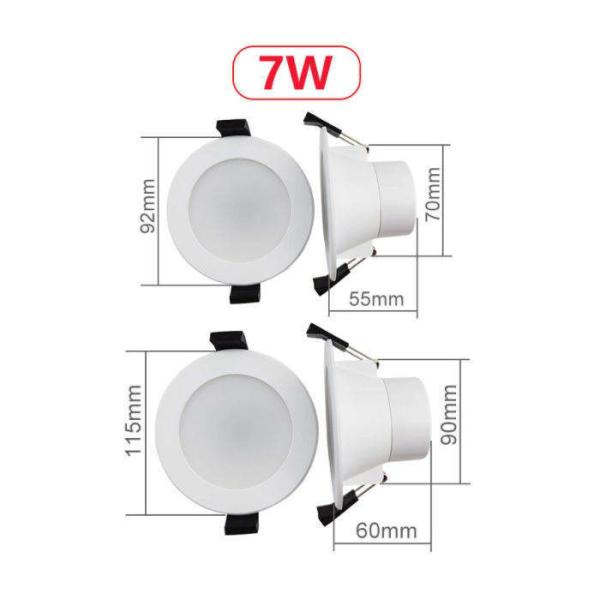 Quality WiFi Controlled 7W Dimmable RGB Led Downlight for Home Party Lighting Lumen 72lm for sale
