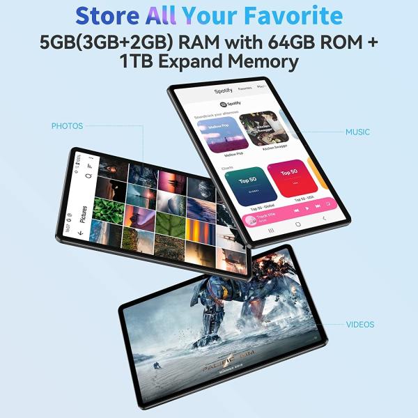 Quality 10inch Android 12 Ultrabook Tablet PC 64GB For Office Learning Online for sale