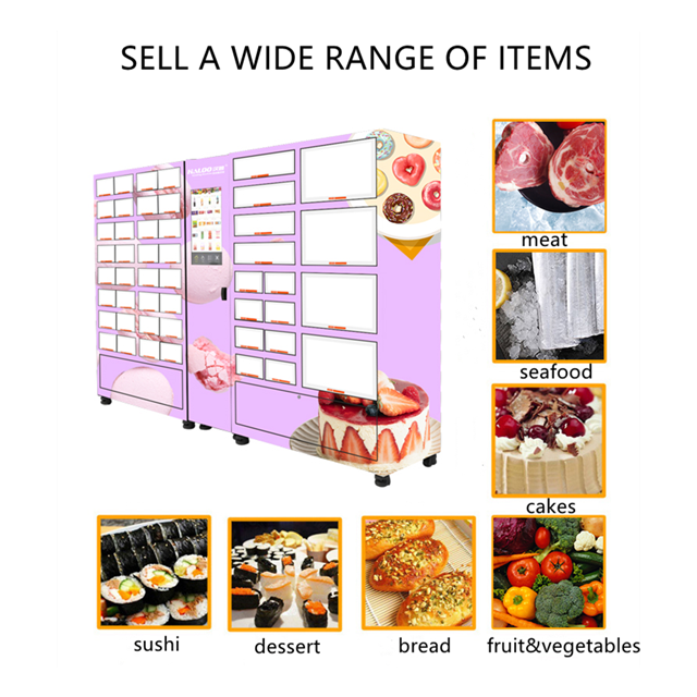 1500W Locker Vending Machine For Dessert CE Certification OEM 0