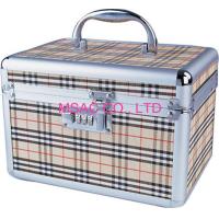 Quality Small Aluminum Makeup Train Case, Aluminum Cosmetic Carrying Boxes for sale