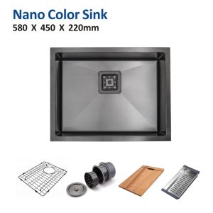 Quality 58x45 Coloured Stainless Steel Sink 23 Inch Undermount Stainless for sale
