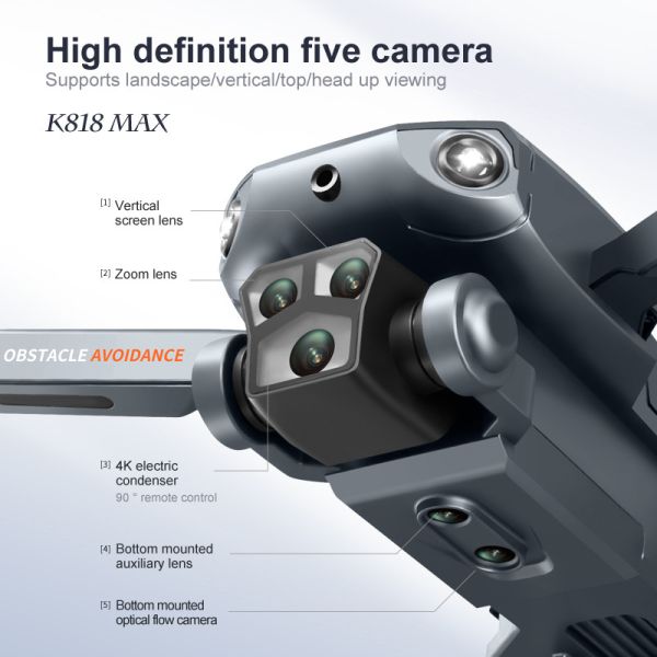 Quality K818max 360 Degree Flip Drone Professional 4k Obstacle Avoidance Fpv Wifi Camera for sale
