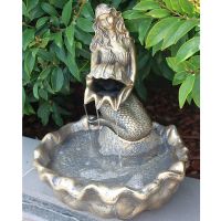 Quality Factory Outdoor Garden art sculpture life size bronze mermaid statue and dolphin for sale
